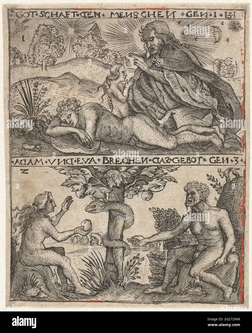 Creation of EVA and the fall; Old Testament. Two performances, both ...