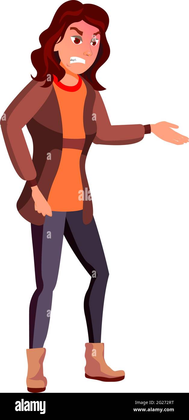 woman mother shouting on children cartoon vector Stock Vector Image ...