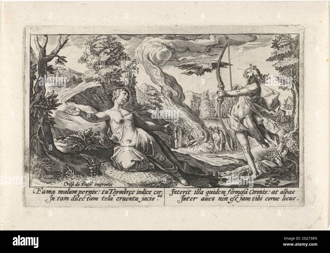Apollo kills Coronis; Metamorphoses from Ovid. Apollo belongs to a ...