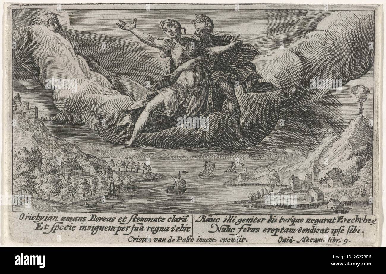 Boreas and Oreithyia; Metamorphoses from Ovid. Boreas, the Noordenwind ...