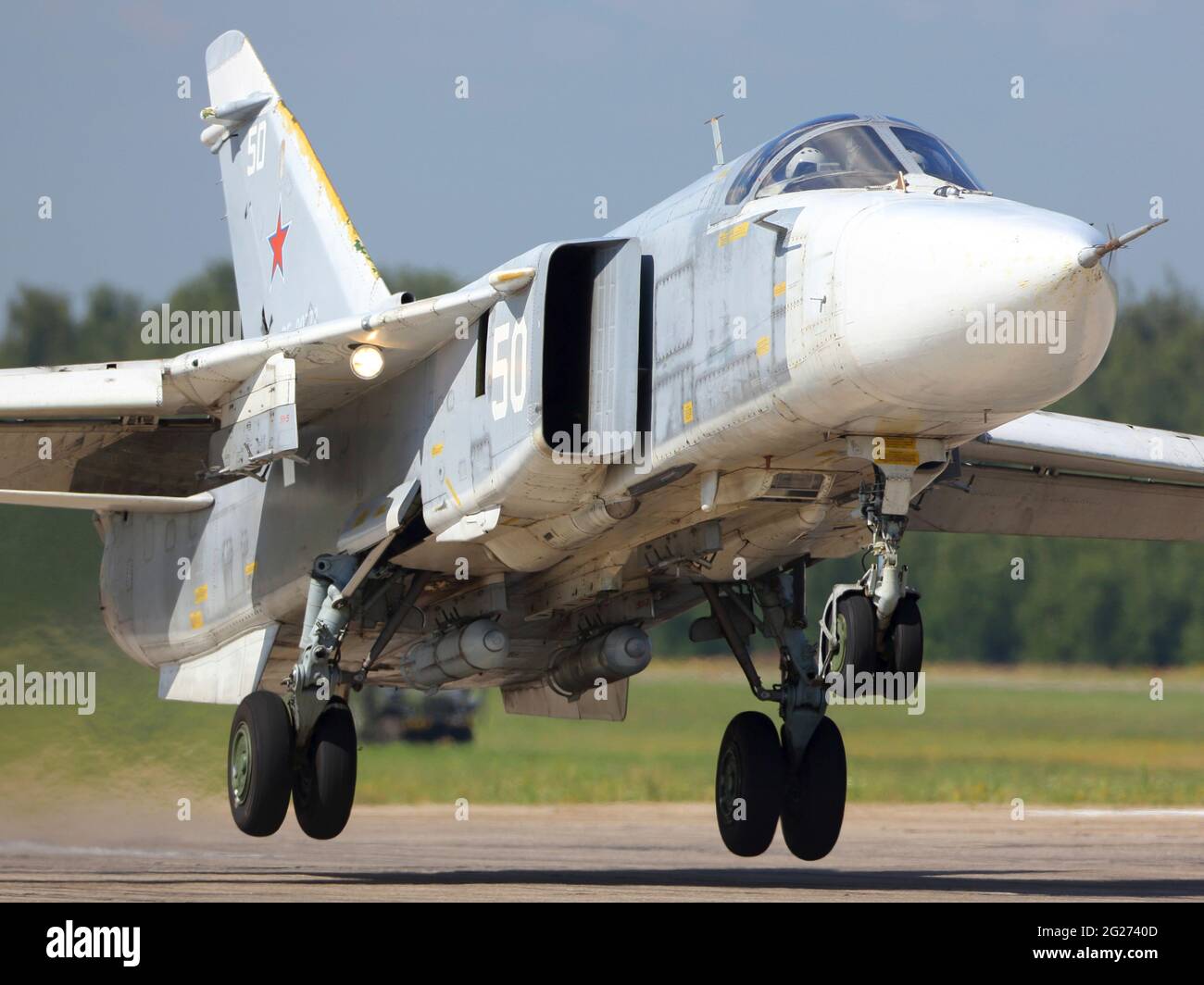 Su-24M bomber of the Russian Air Force taking off Stock Photo - Alamy