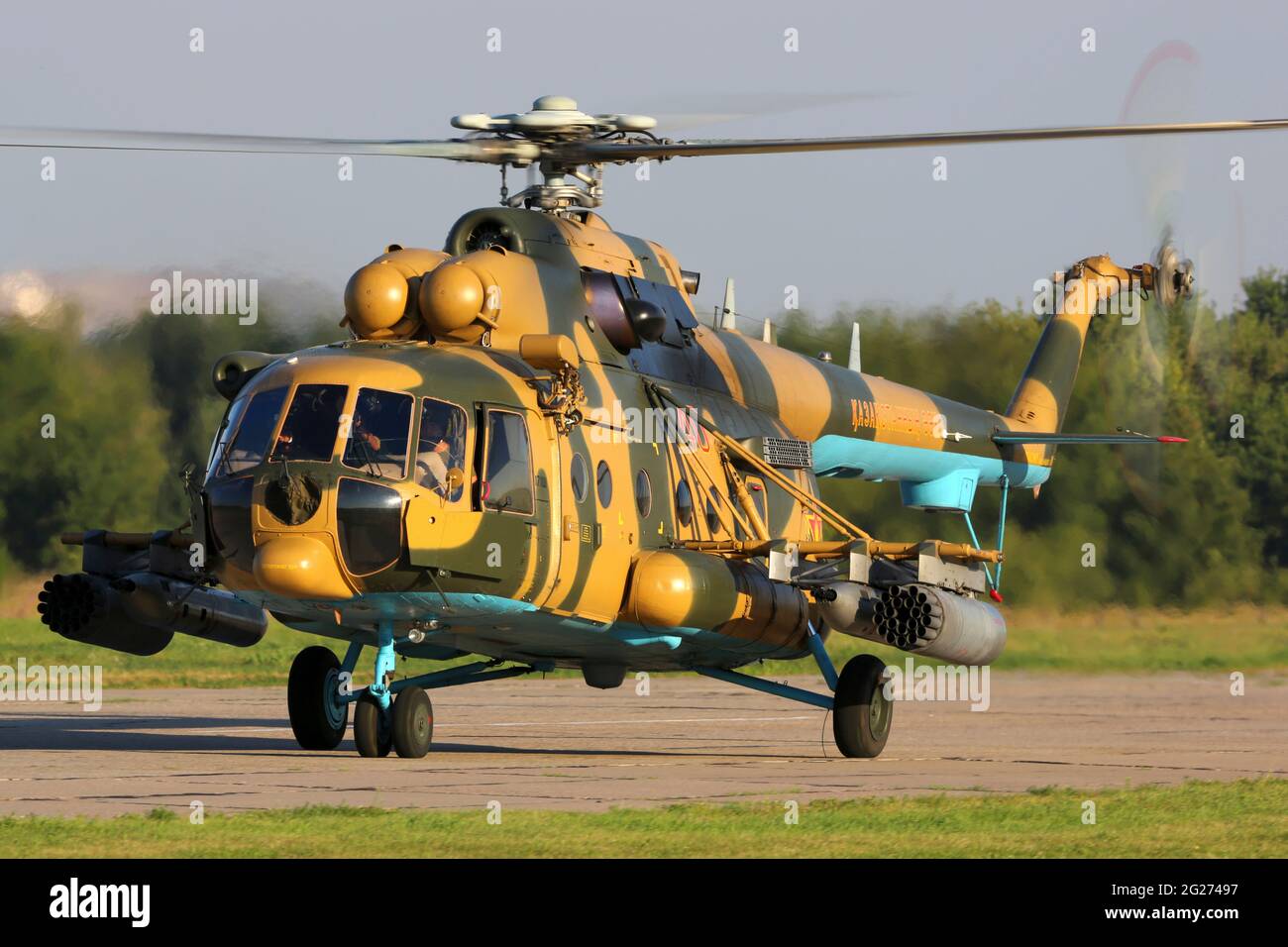 Mil Mi-171 military transport helicopter of Kazakhstan Air Force Stock ...