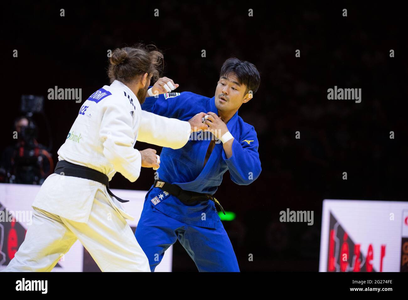 Budapest, Hungary. 8th June, 2021. Azerbaijan 's Hidayat Heydarov vs ...