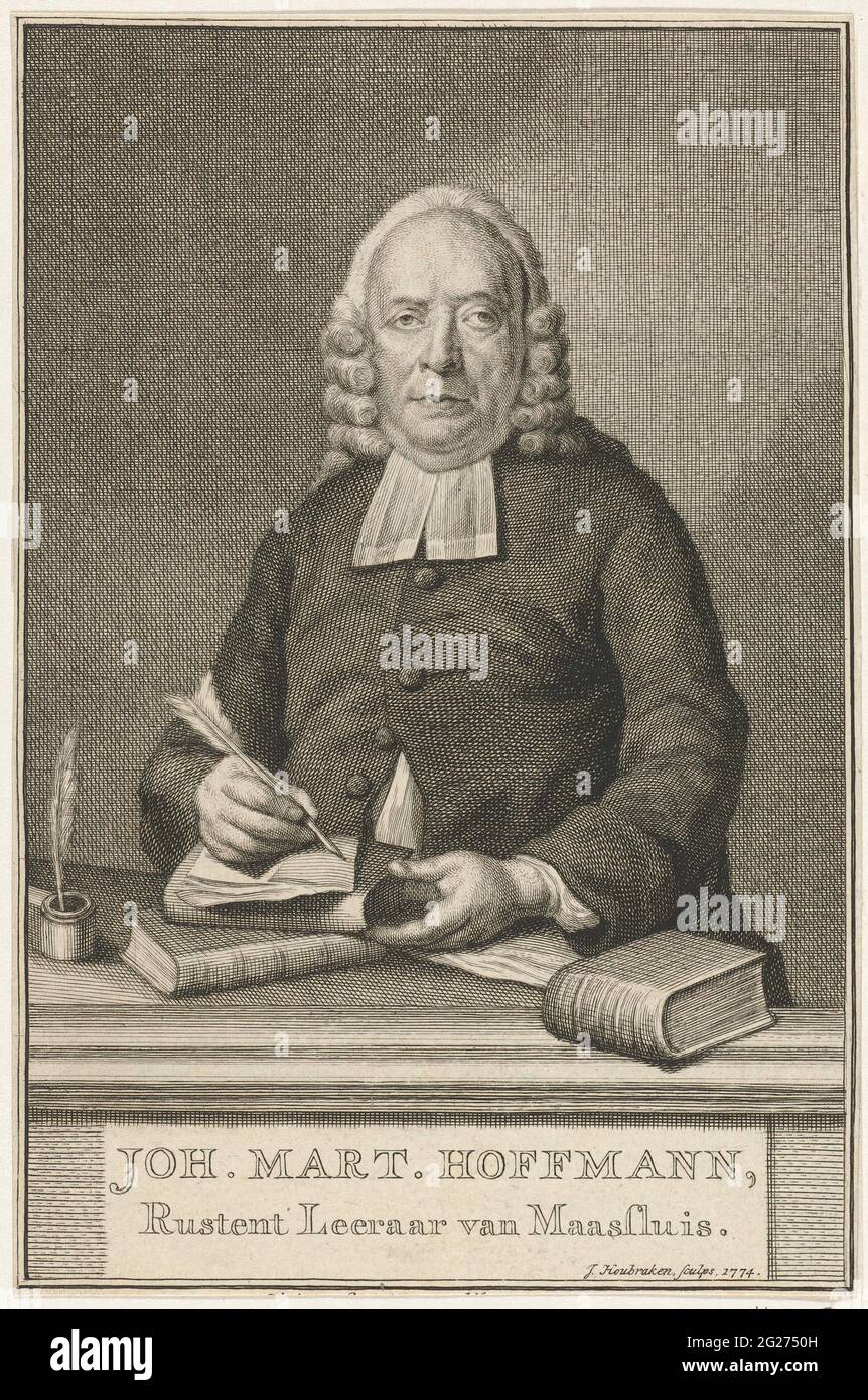 Portrait of Johannes Martinus Hoffman; John. Mart. Hoffmann. Portrait ...