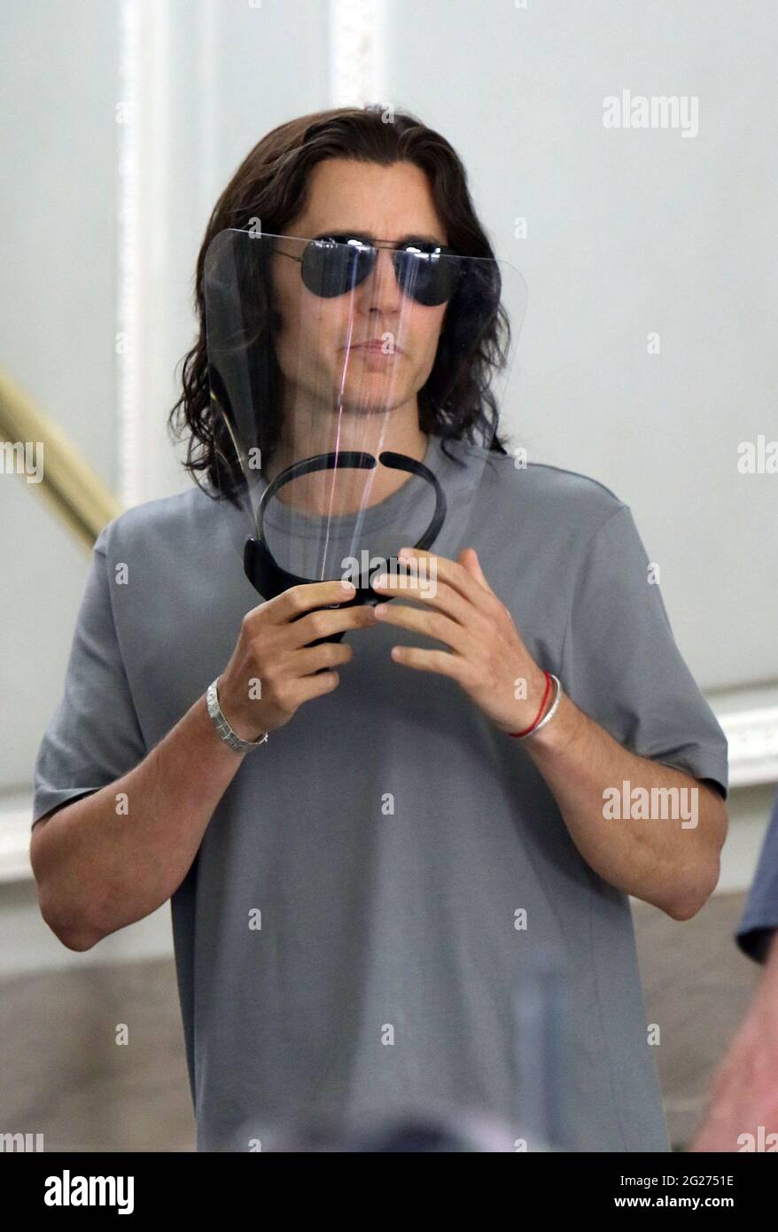 New York, NY, USA. 8th June, 2021. Jared Leto on the set of the AppleTV ...