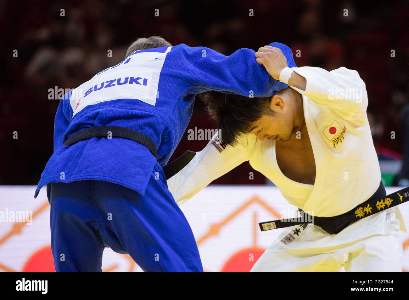 Budapest, Hungary. 8th June, 2021. Japan's Soichi Hashimoto vs Nils ...