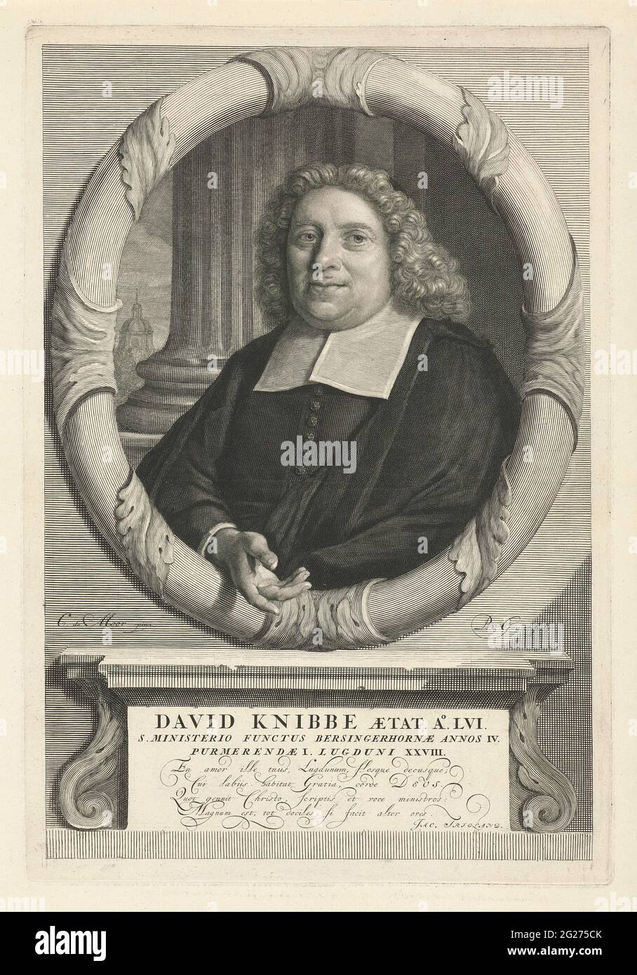 Portrait of David Knibbe. David Knibbe, pastor in Barsingerhoorn, in ...
