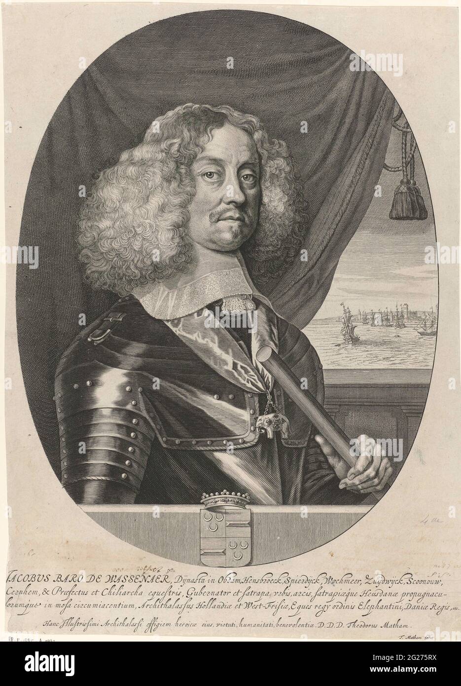 Portrait of Jacob Baron van Wassenaer Heer van Obdam. Portrait of Jacob ...