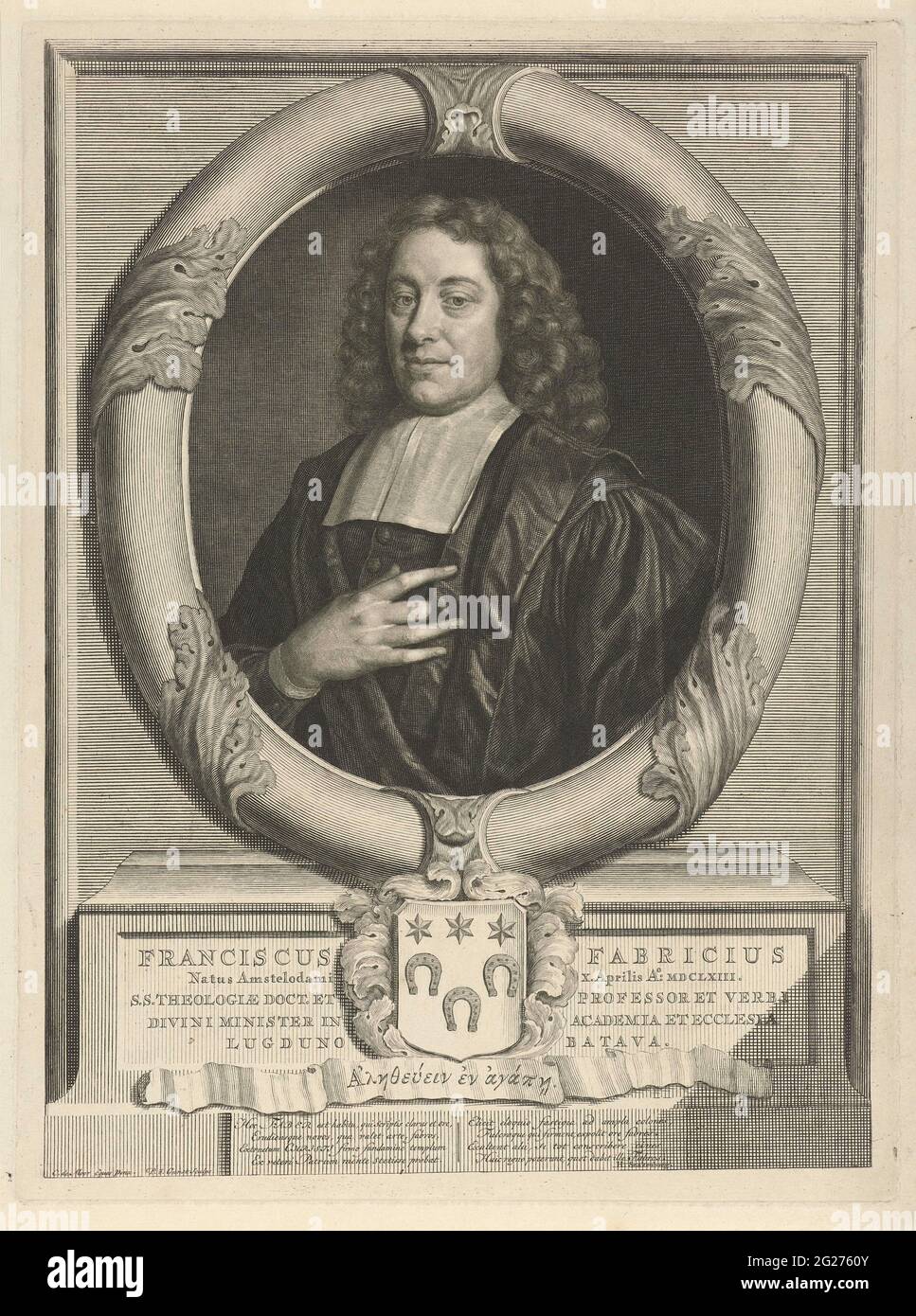 Portrait of Franciscus Fabricius. Franciscus Fabricius, pastor and ...