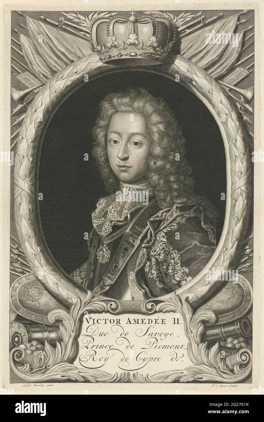 Portrait of Victor Amadeus II, Duke of Savoye. Victor Amadeus II, Duke ...