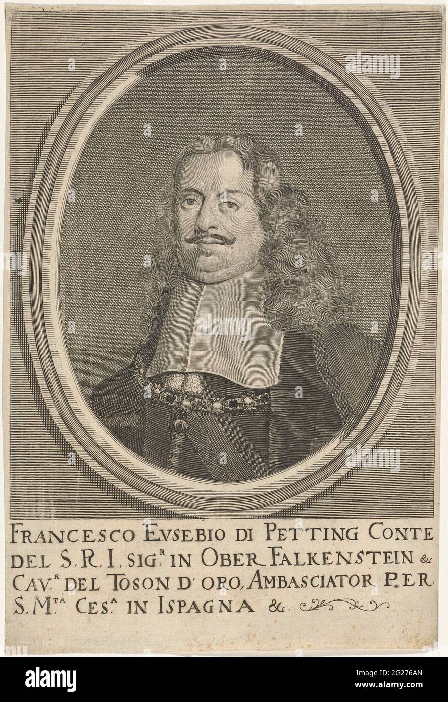 Portrait of Francesco Eusebio of Pettings. Portrait of Francesco ...
