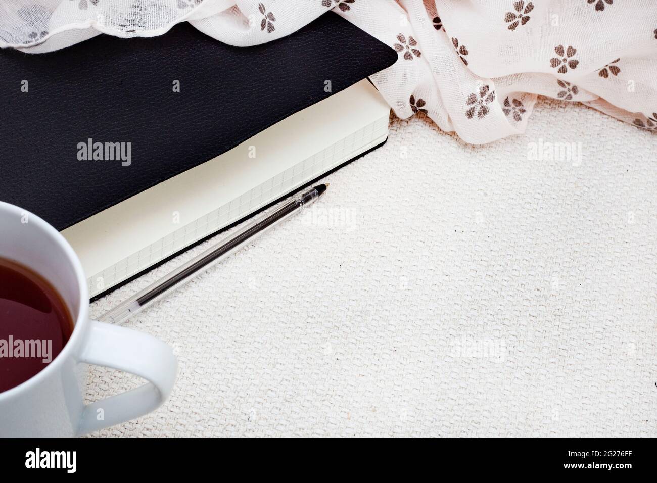 time out to relax and reflect with coffee and a journal Stock Photo - Alamy