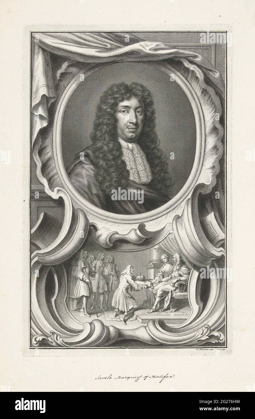 Portrait of Sir George Savile, first halifax markies. Portrait of Sir ...