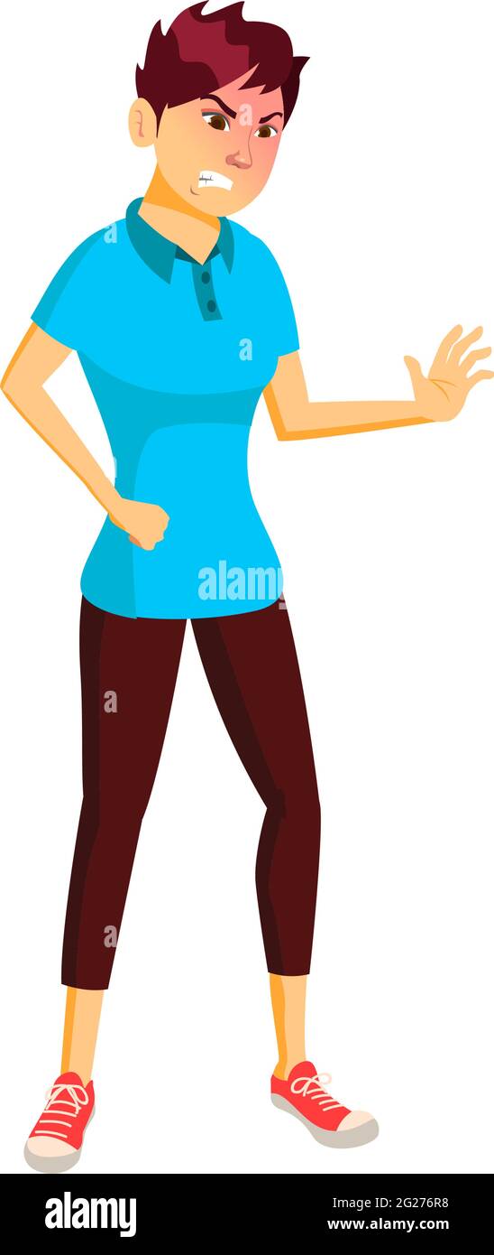Shouting woman teaching Stock Vector Images - Alamy