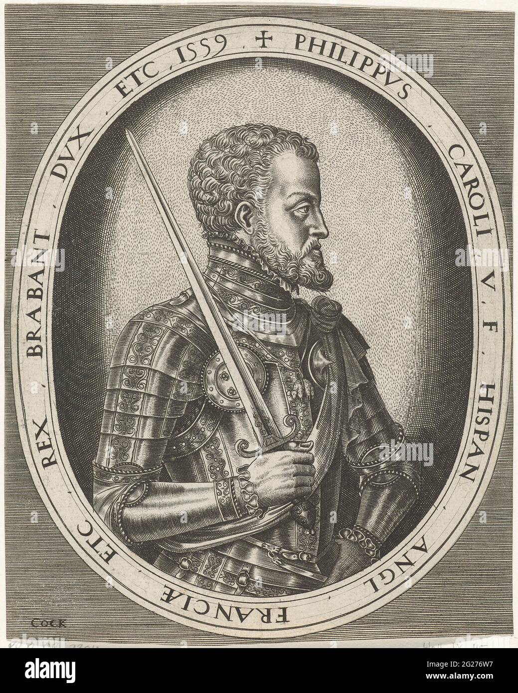 Portrait of King Philip II of Spain; Portraits of kings, queens ...