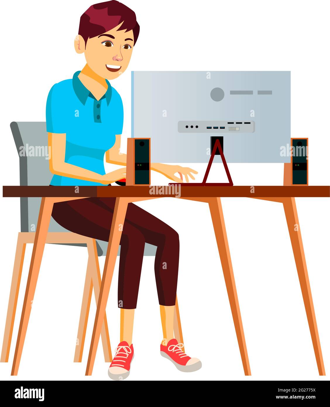 Close up young woman arms Stock Vector Images - Alamy