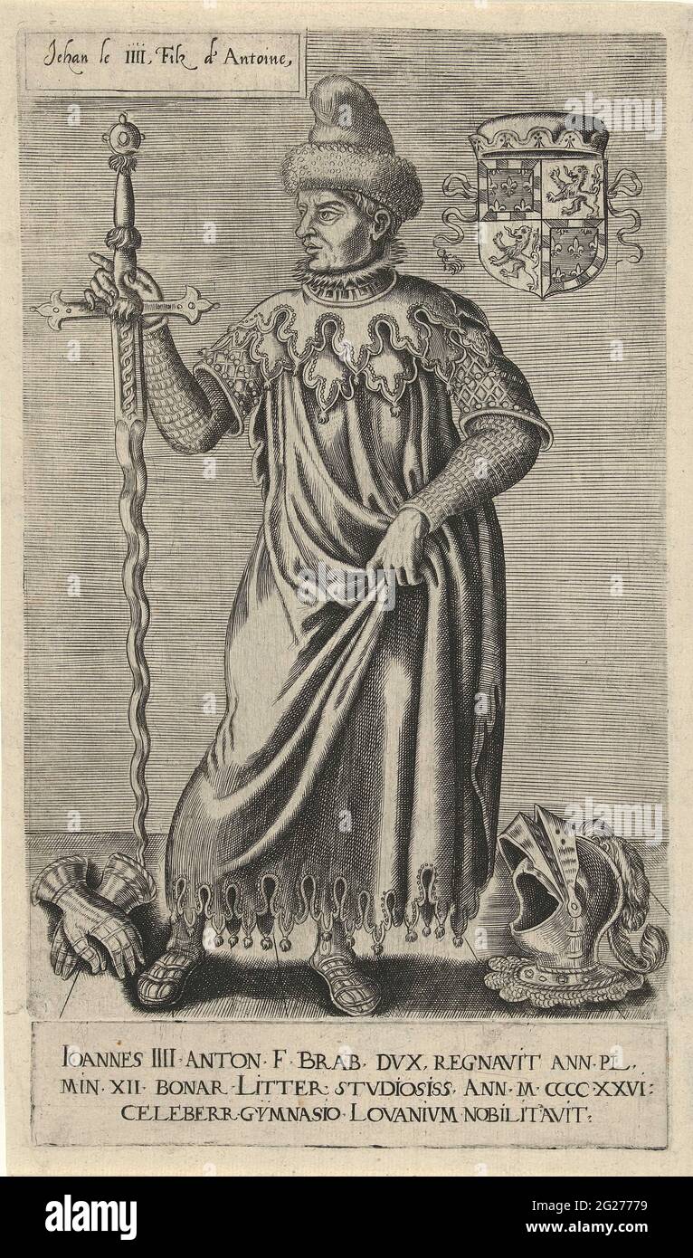 Portrait of Duke Jan IV from Brabant; Dukes of Brabant. Portrait of Jan ...