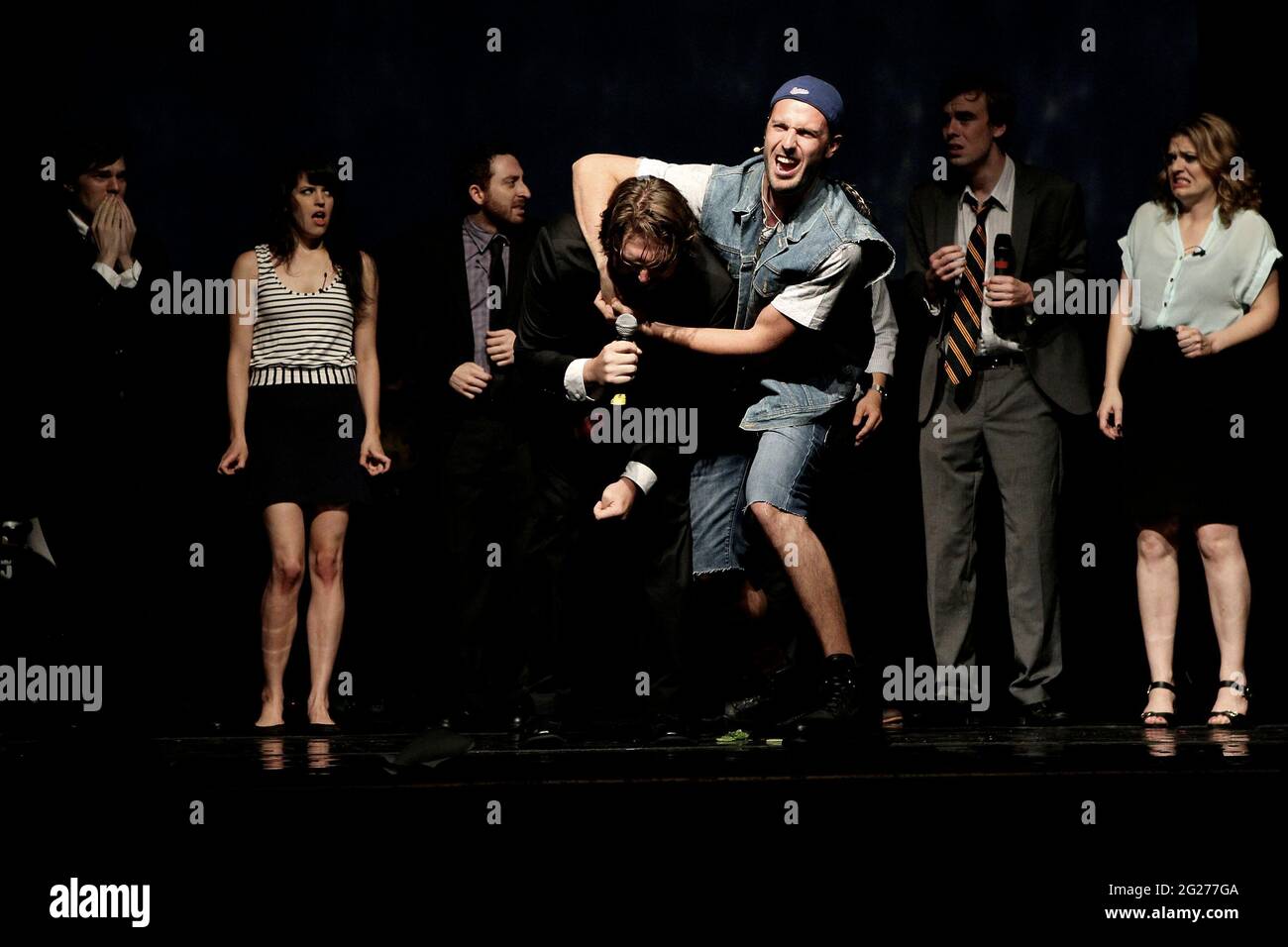 New York, NY, USA. 2 August, 2012. The cast of CollegeHumor at the ...