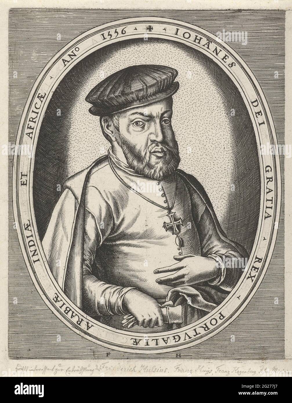 Portrait of King Johannes III from Portugal; Portraits of kings, queens ...