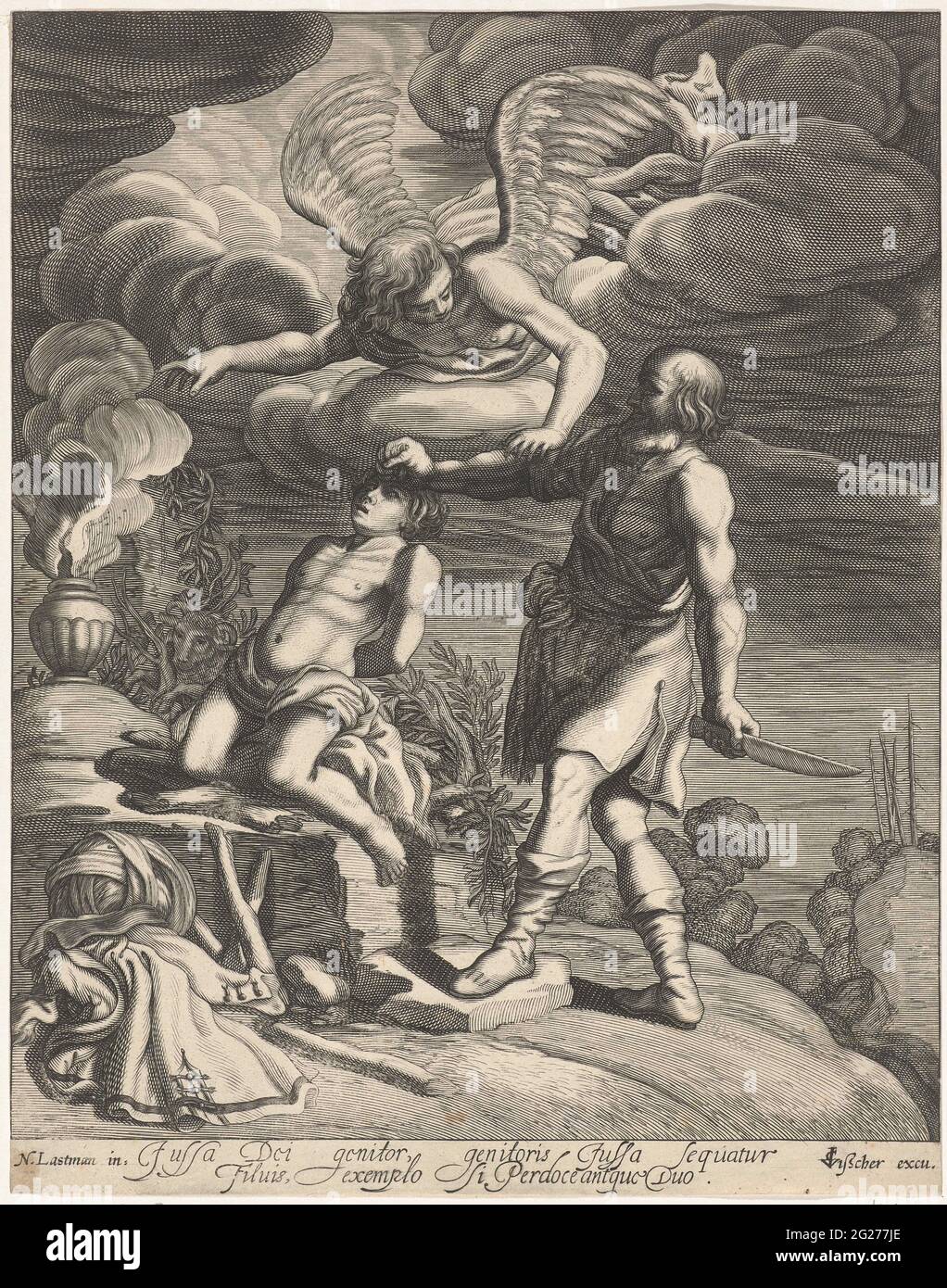 Angel points abraham hi-res stock photography and images - Alamy