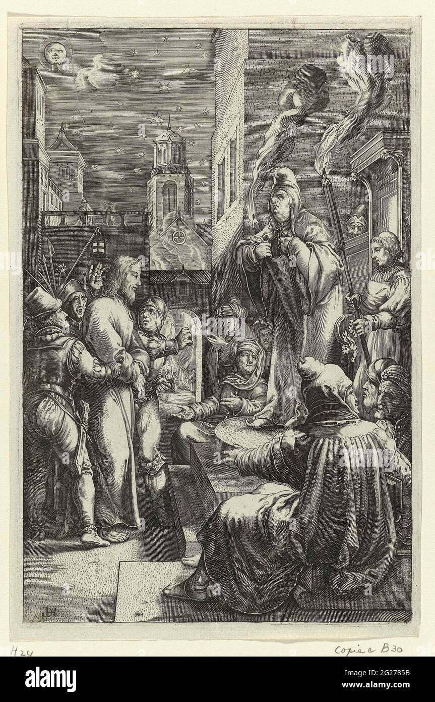 Christ for Kajafas; The passion. Christ is brought to the high priest ...