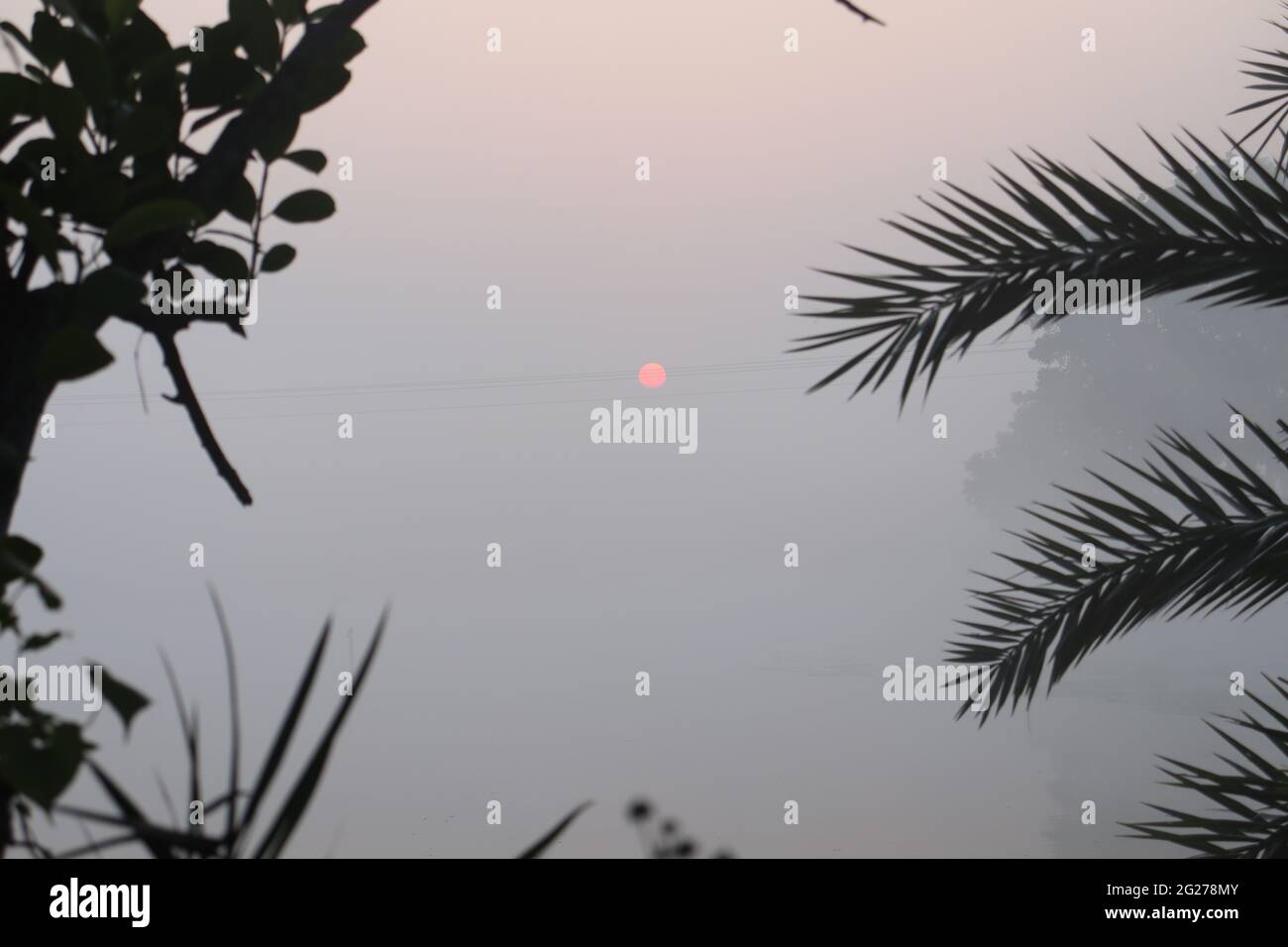 beautiful village view with nature and field Stock Photo - Alamy