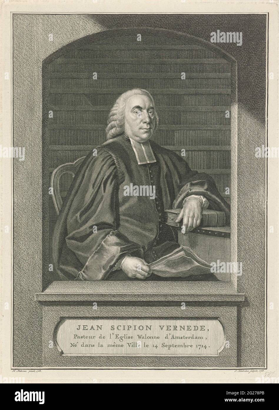 Portrait of Jean Scipion Vermède; Jean Sciple Verede. Knietuk to the ...