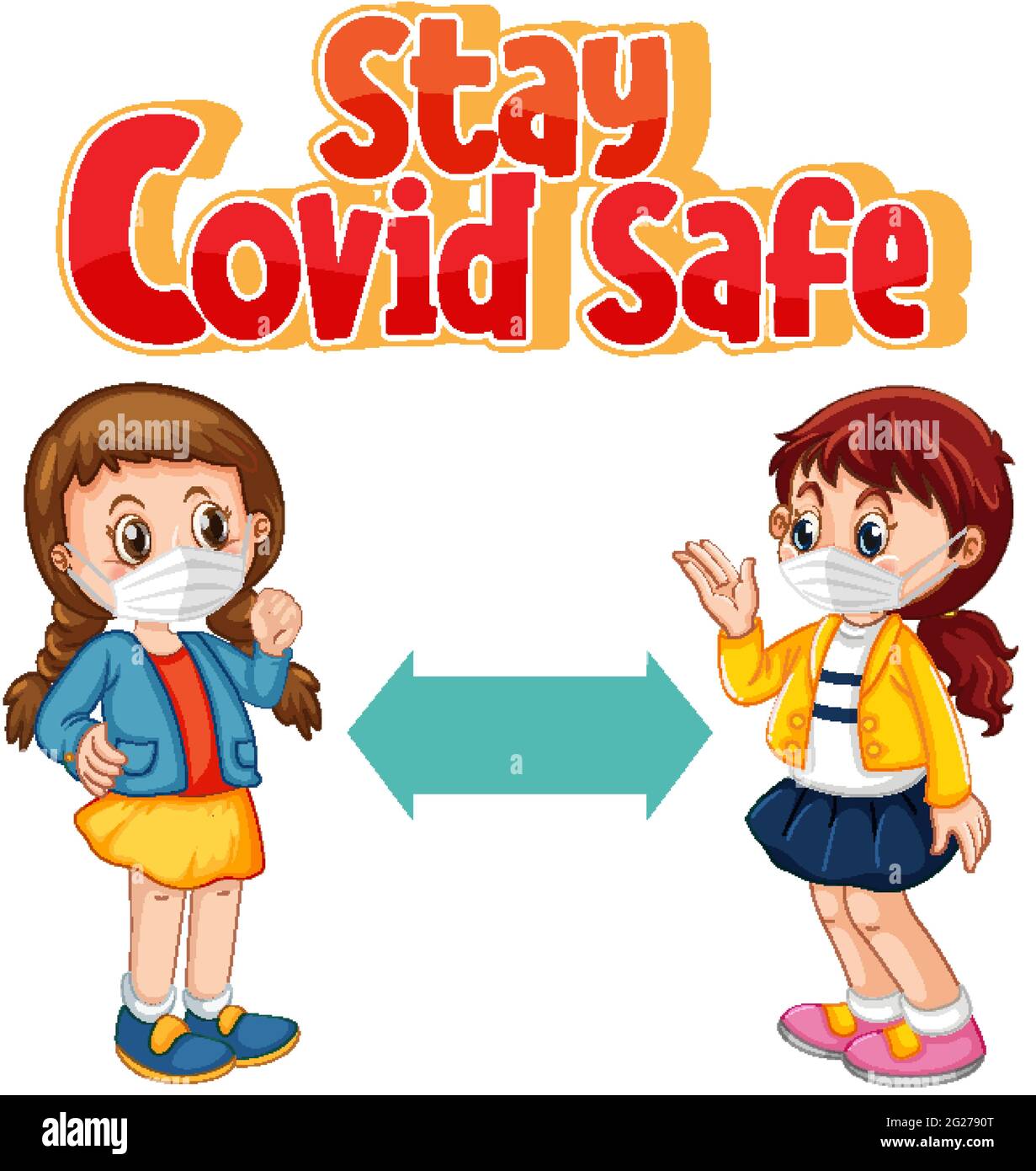 Kids Being Safe Clipart