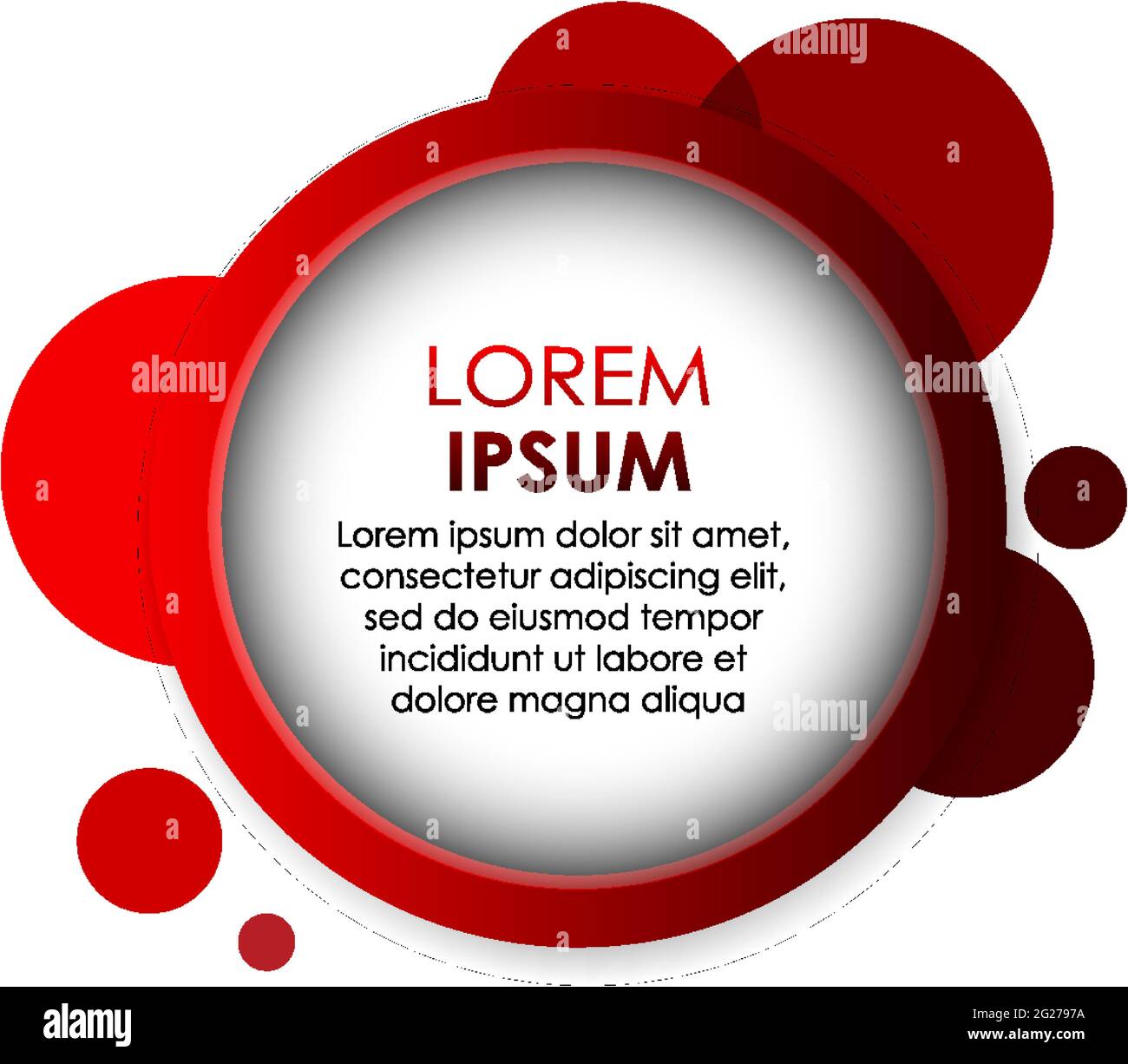 Circle red gradient abstract banner template illustration Stock Vector ...