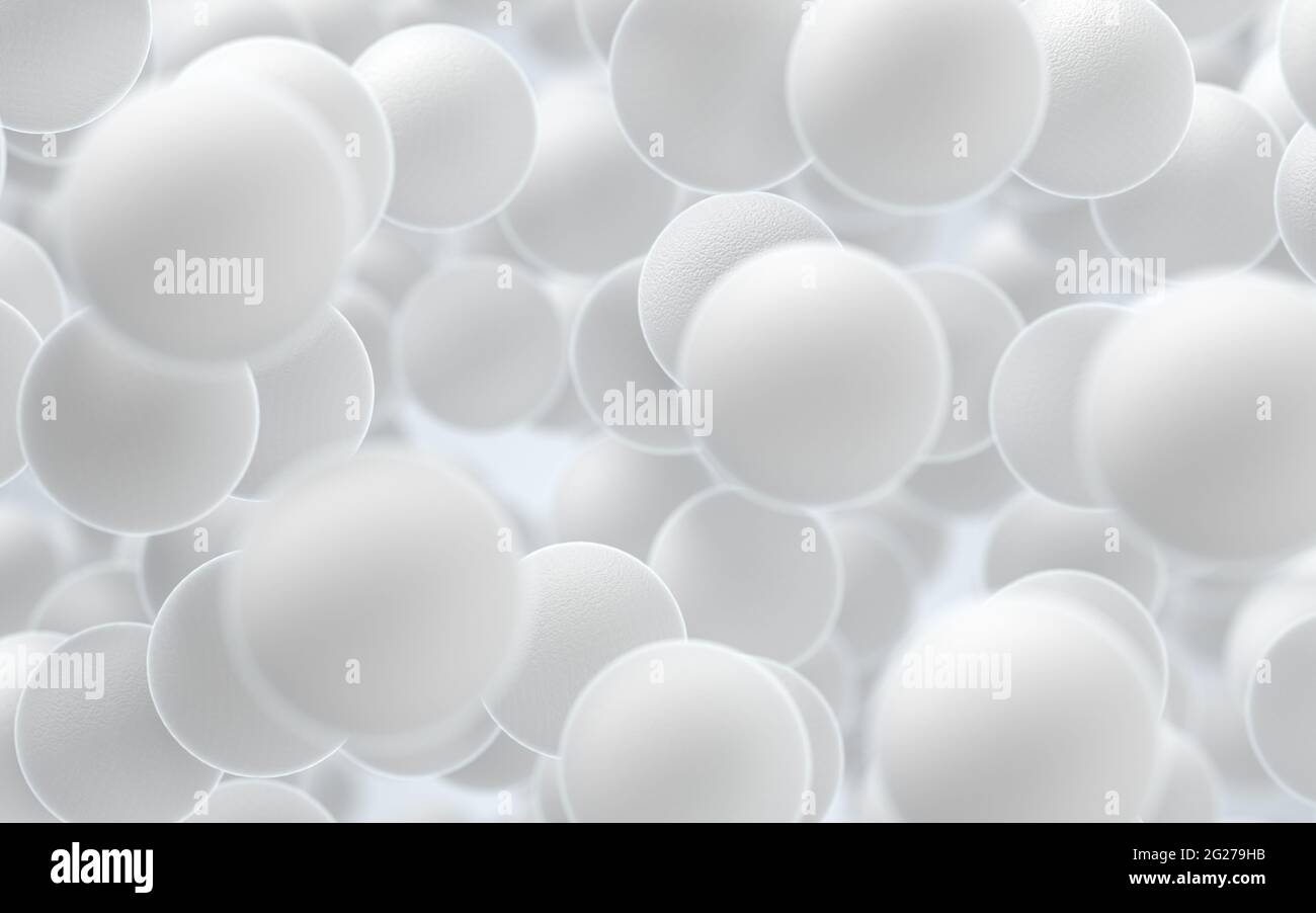 Large groups of streptococcus with white background, 3d rendering ...