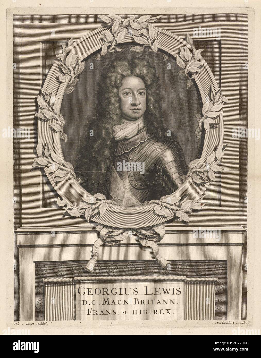 Portrait of George I from Great Britain. Hanover George I, King of ...