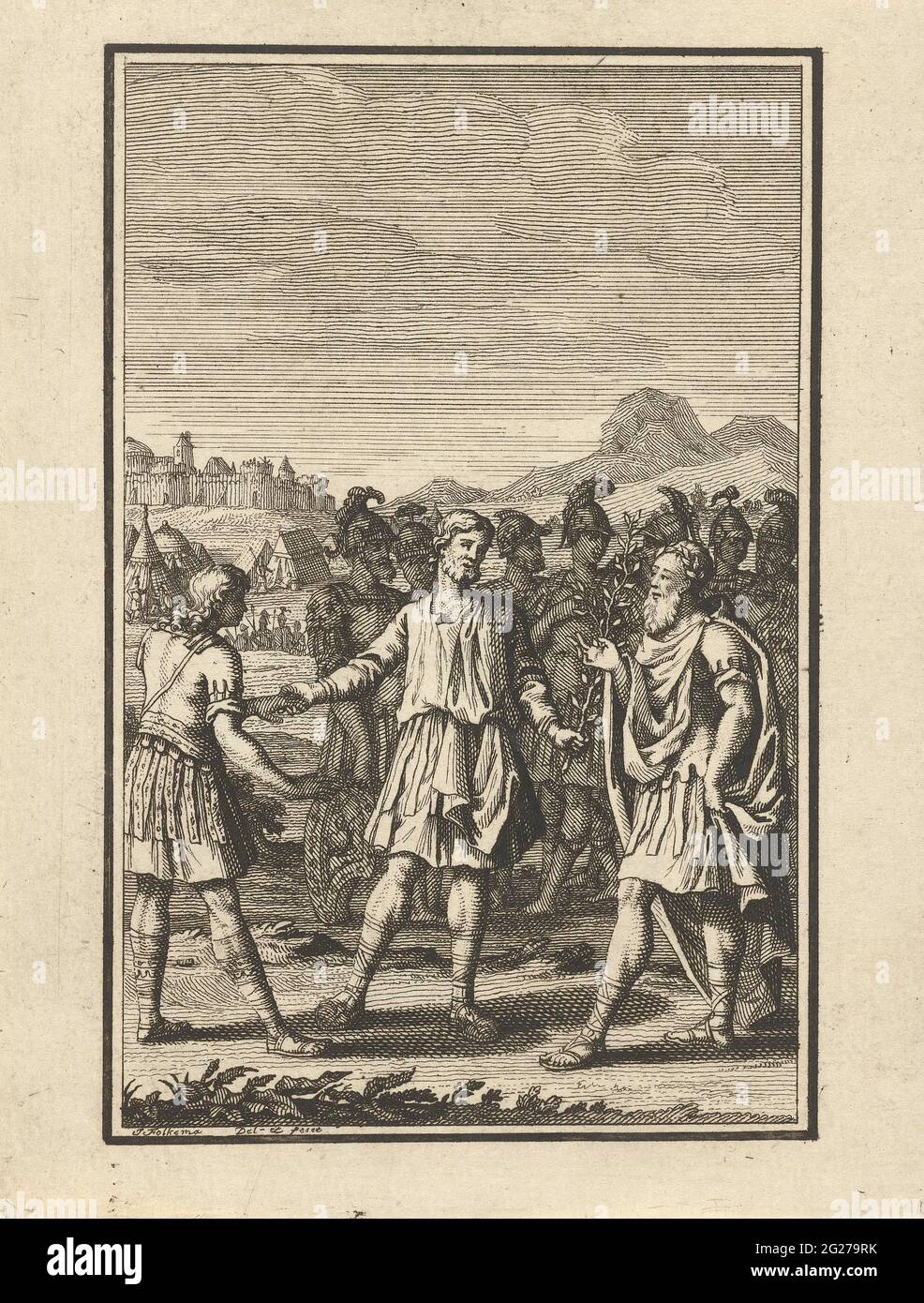 Telemachus in conversation with mentor; Adventures of Telemachus ...