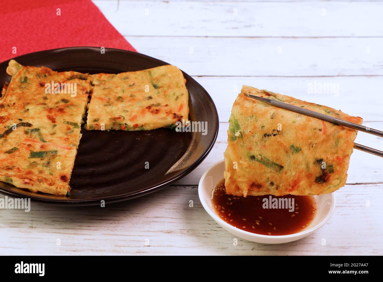 Buchimgae (Korean Pancake Stock Photo - Alamy