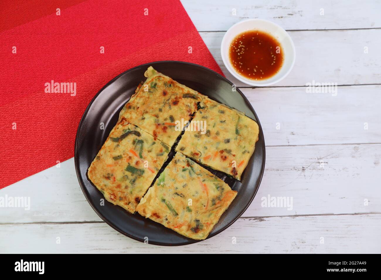 Buchimgae (Korean Pancake Stock Photo - Alamy