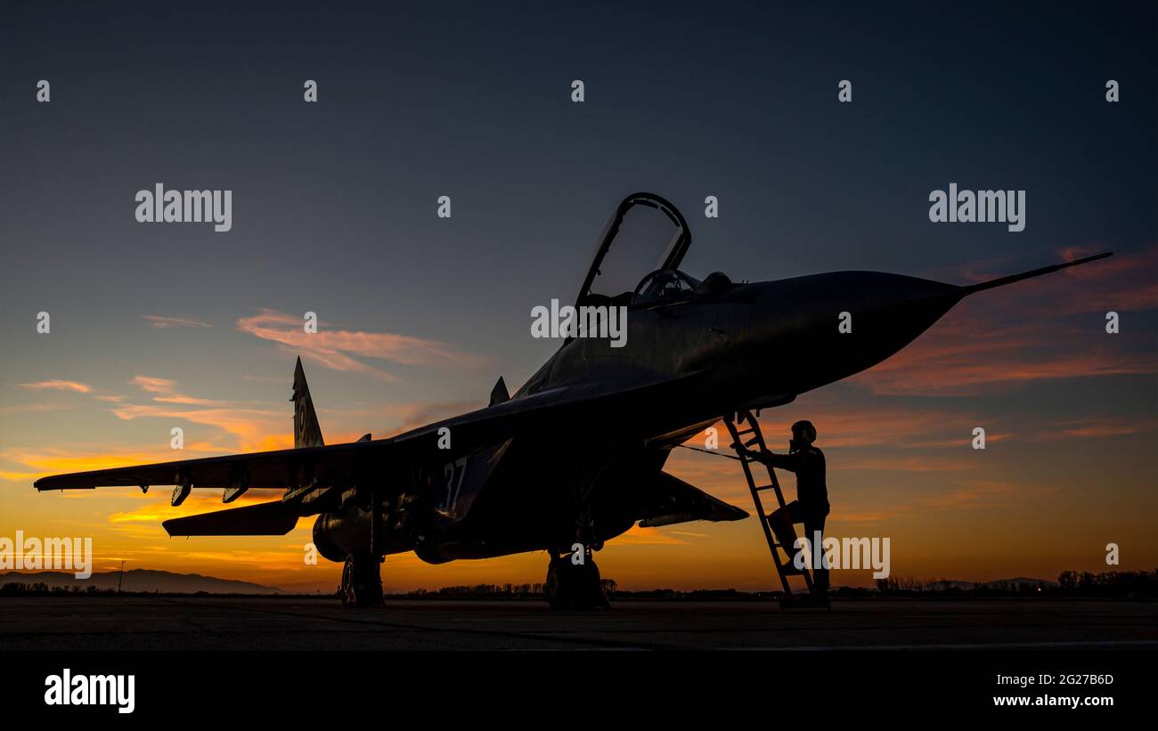 Bulgarian air force mig 29 jet hi-res stock photography and images - Alamy