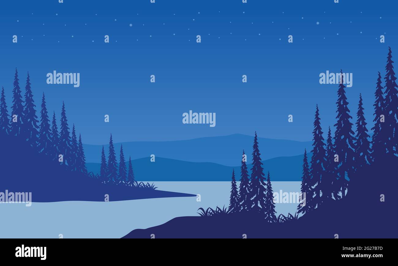 Incredible Mountain views from the riverside with a beautiful panoramic ...