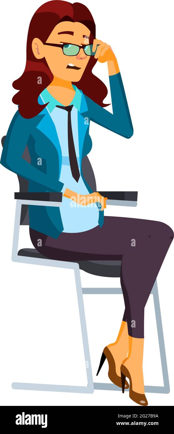 Casual interview woman Stock Vector Images - Alamy
