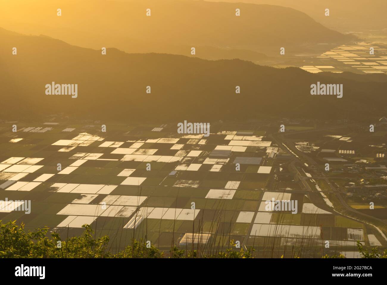 Japan rice planting spring hi-res stock photography and images - Alamy