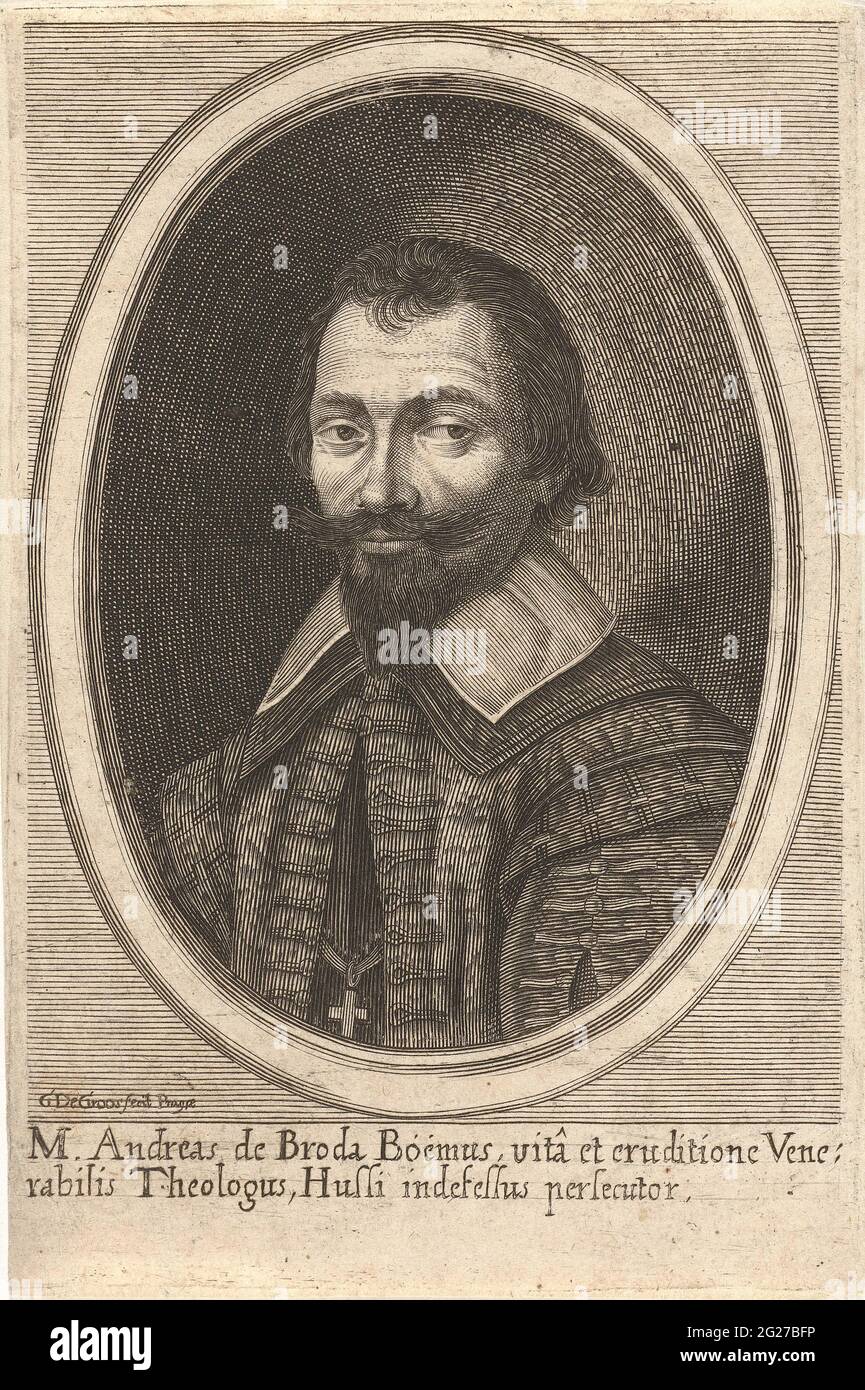 Portrait of Andreas de Broda. Portrait of Andreas de Broda, theologian ...