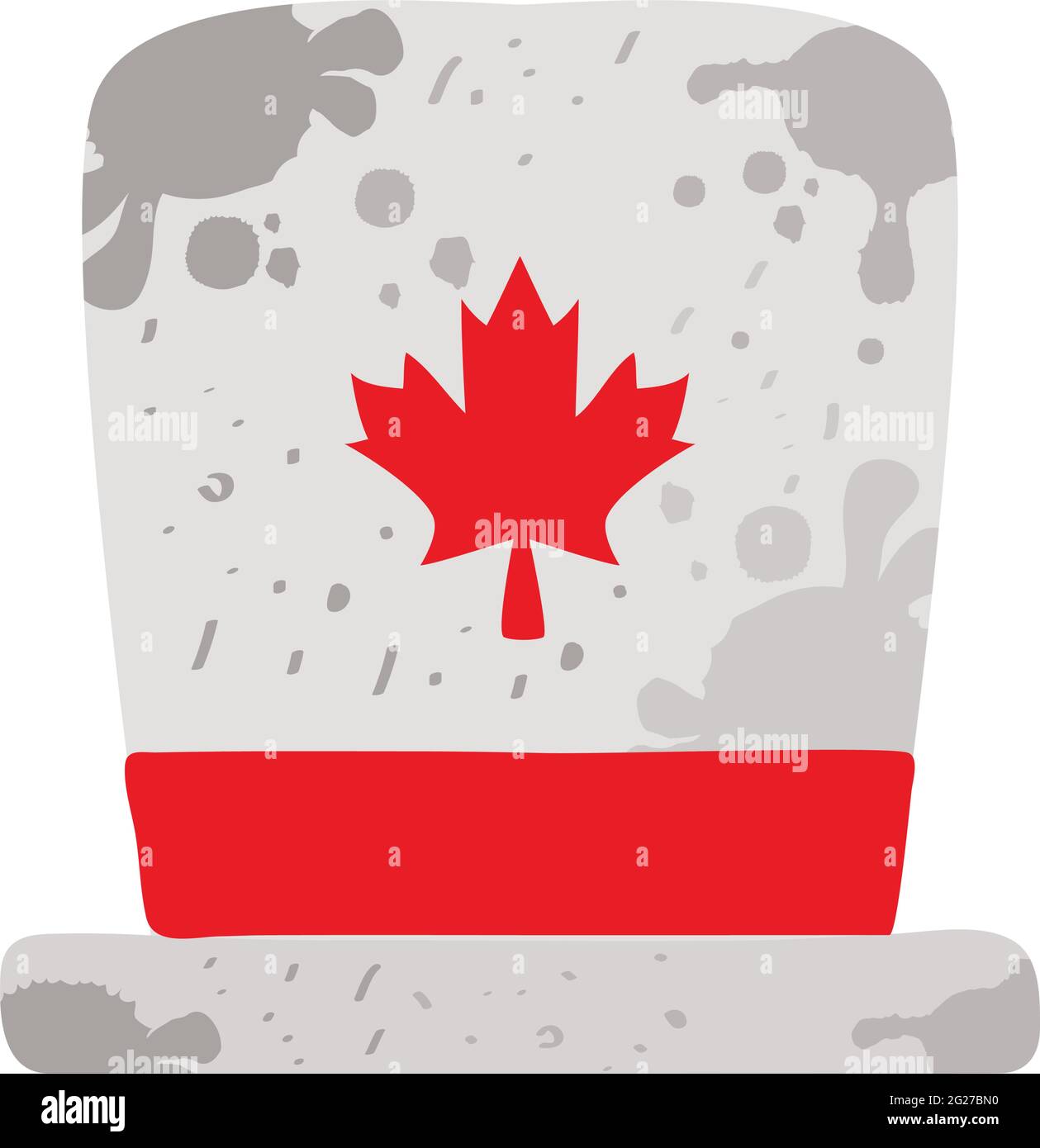 canadian tophat celebration decorative icon Stock Vector Image & Art ...