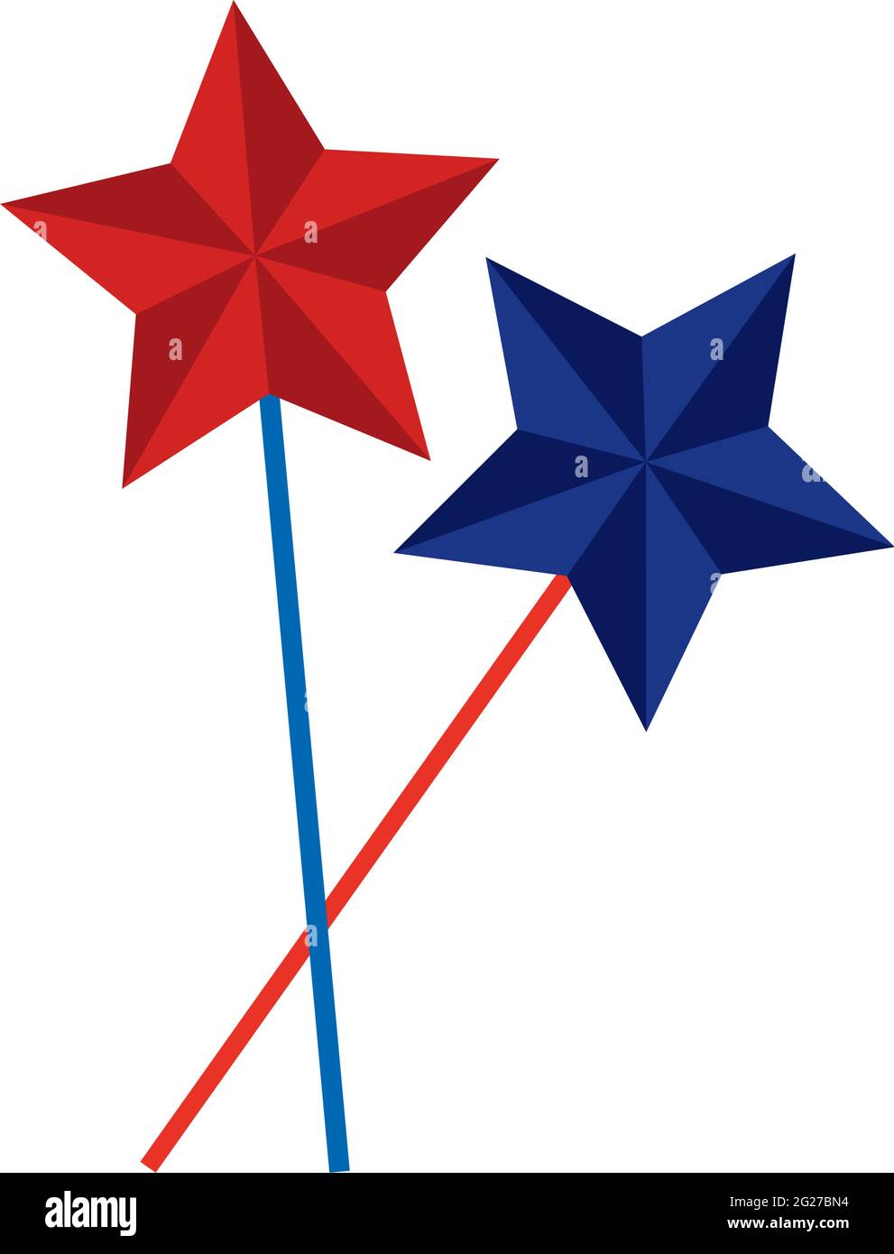 blue and red stars patriotic icon Stock Vector Image & Art - Alamy