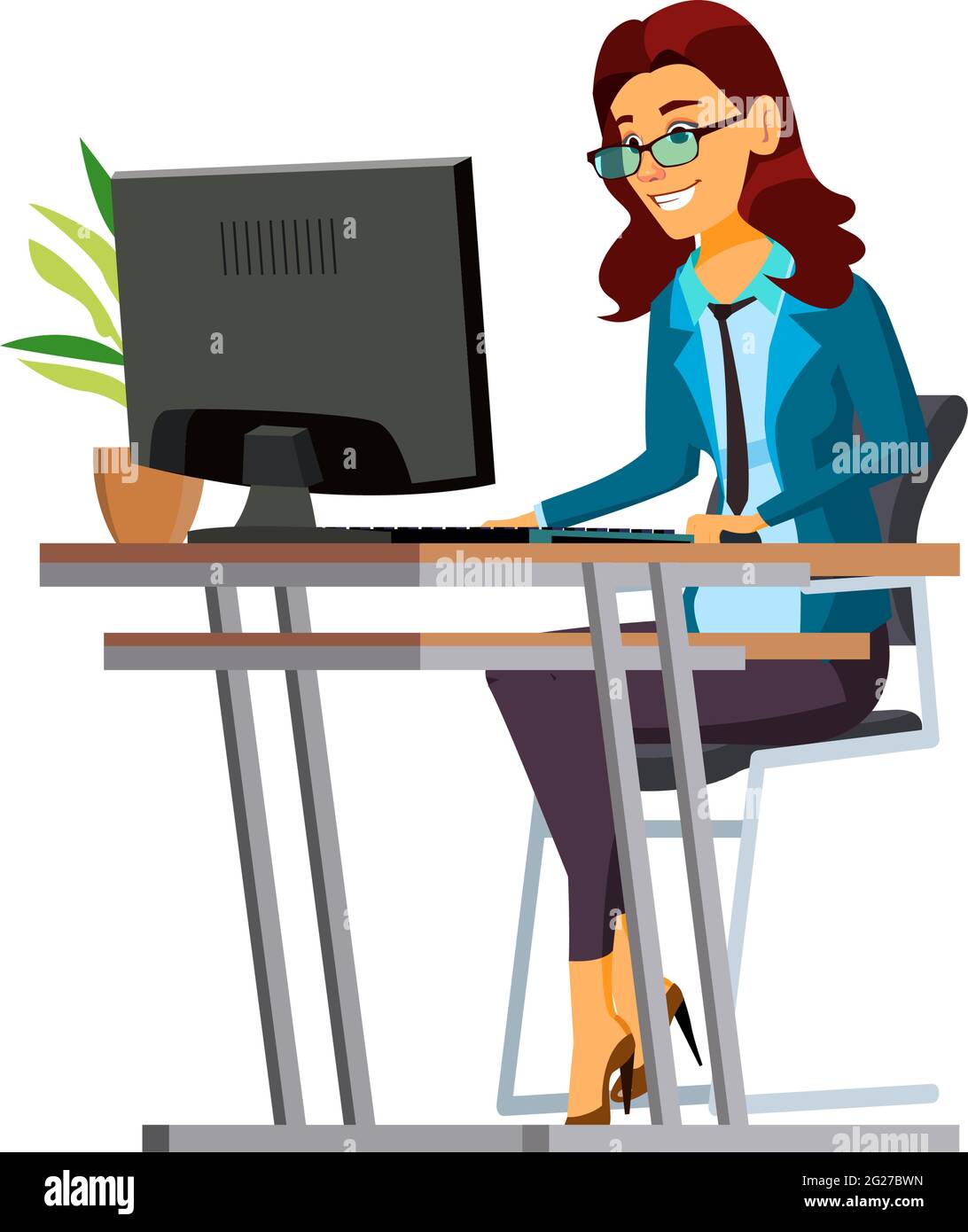 Computer Training Cartoon