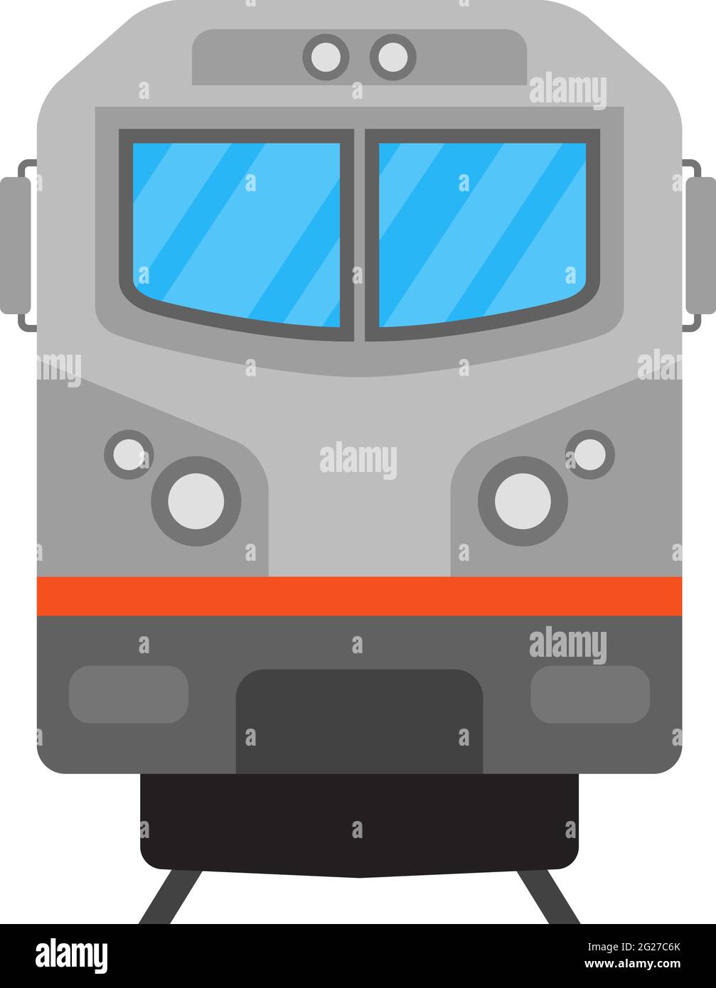 Railway train illustration front hi-res stock photography and images ...