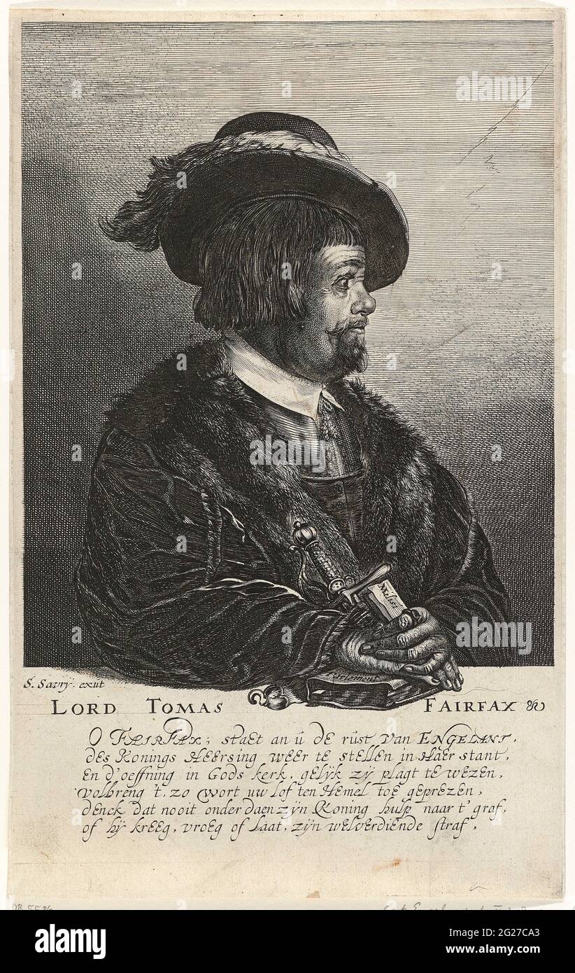 Portrait of Thomas Fairfax, military leader Stock Photo - Alamy