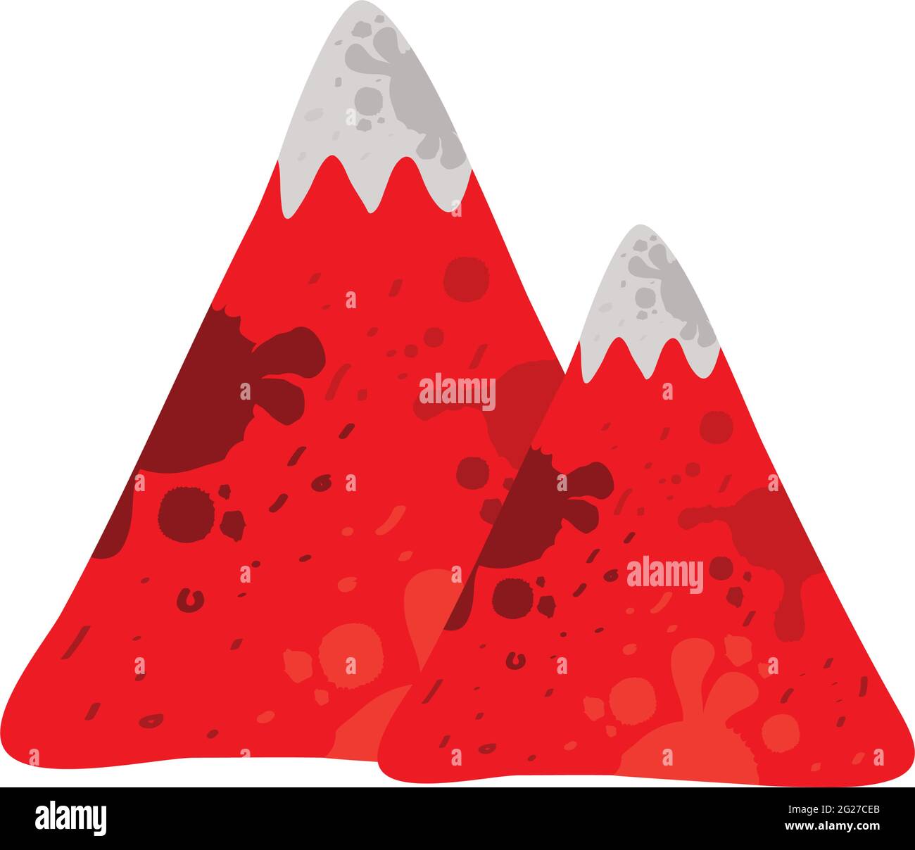 mountains red canadian landmark icon Stock Vector Image & Art - Alamy