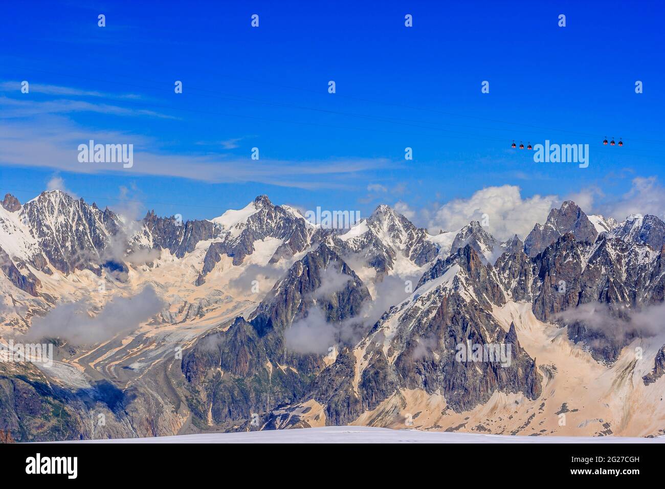 Glacier du geant vallée blanche hi-res stock photography and images - Alamy
