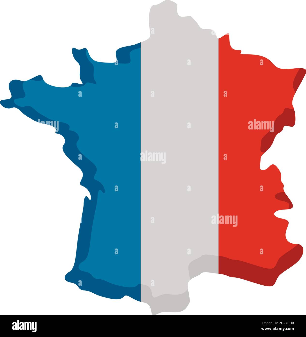 france flag colors in map Stock Vector Image & Art - Alamy