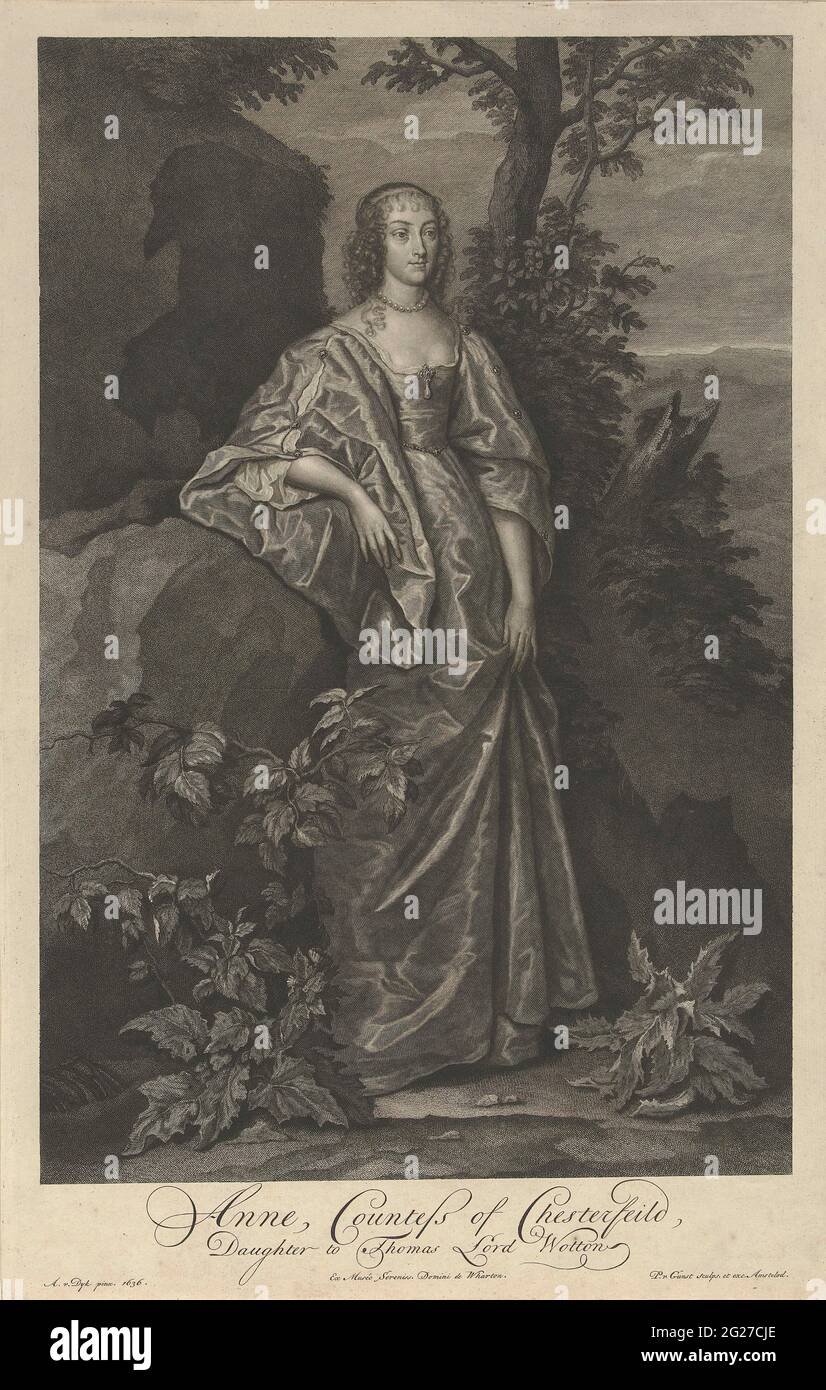 Portrait of Katherine Stanhope, Countess of Chesterfield. Katherine ...