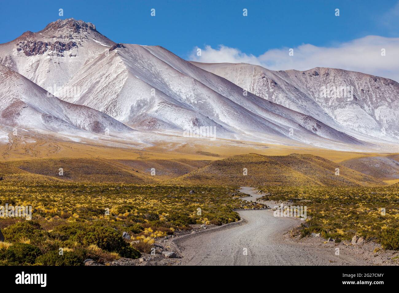 Panoramic view of the Lascar volcano complex in Chile Stock Photo - Alamy