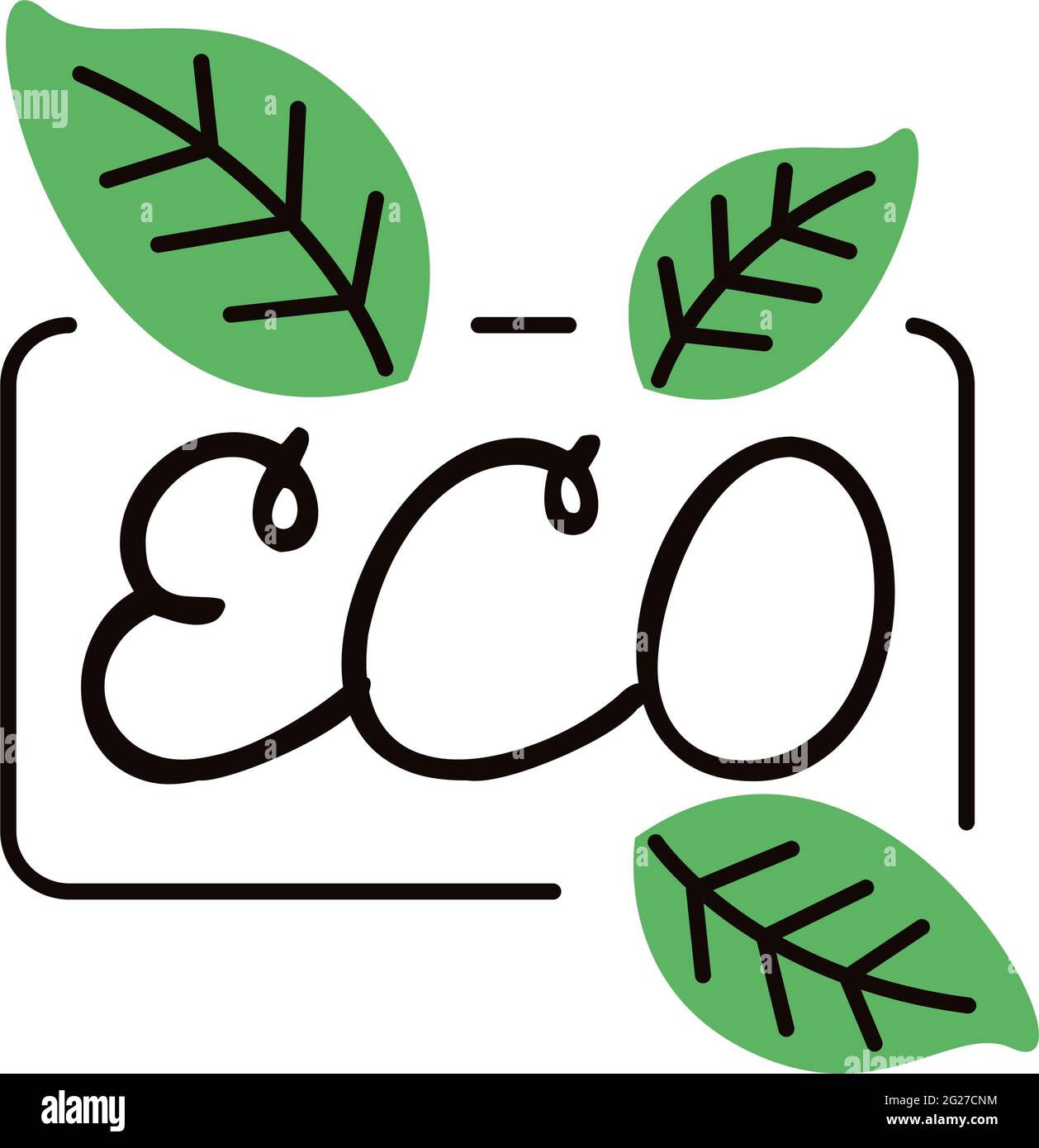 eco word and leafs plant Stock Vector Image & Art - Alamy